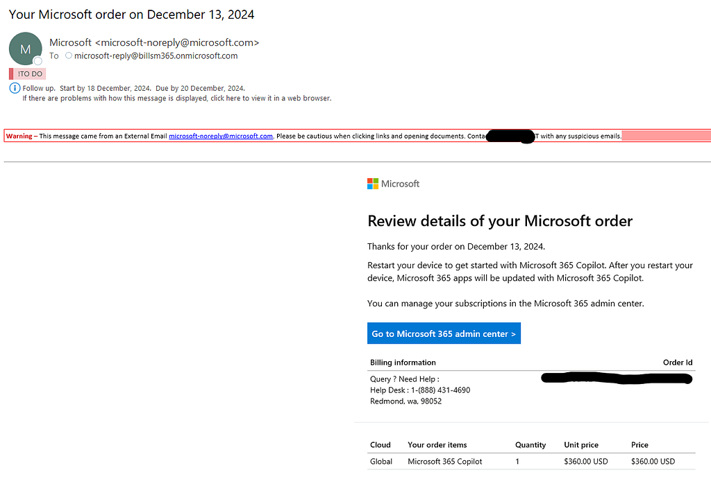 Microsoft CoPilot billing scam - Security - Spiceworks Community