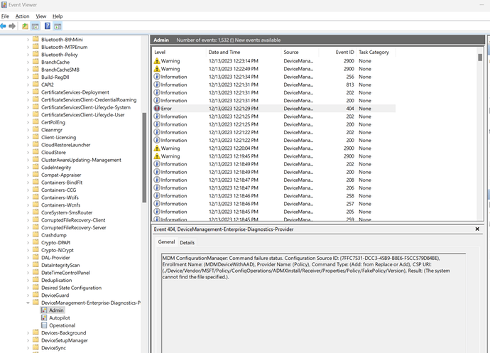 Intune Device Status Is Error Windows Spiceworks Community