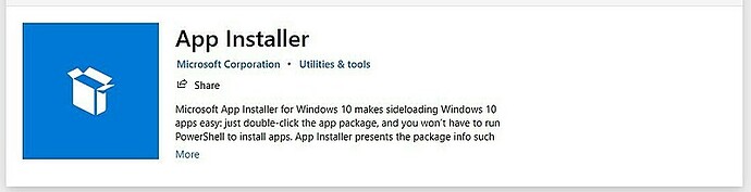 deploying Windows store app (App installer for package manager ...