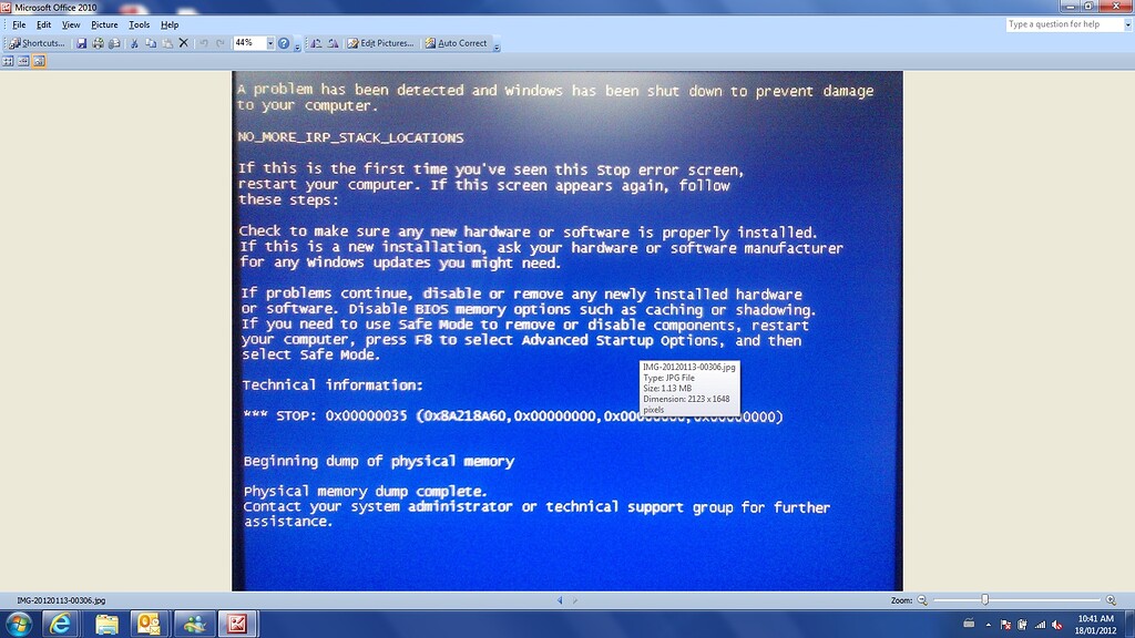 Windows Server 2003 SP2 - BSOD! - Software & Applications - Spiceworks ...