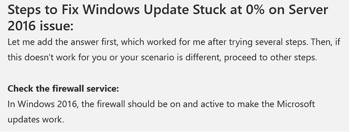 Windows Server standard 2016 will not update - Windows - Spiceworks ...