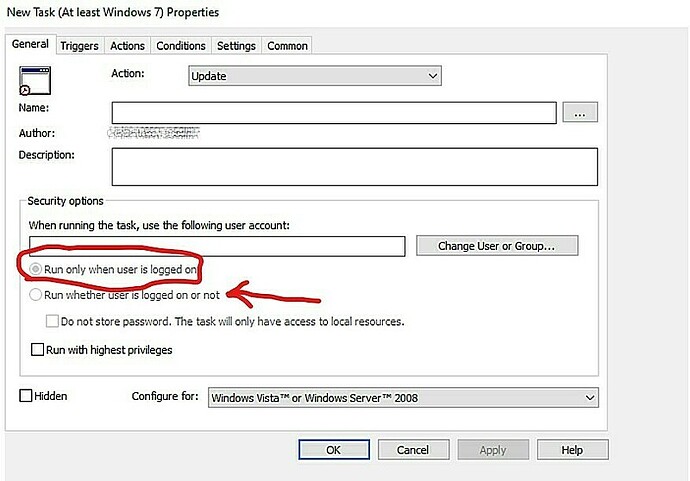 GPO Scheduled Task to Run Powershell script - Software & Applications - Spiceworks Community