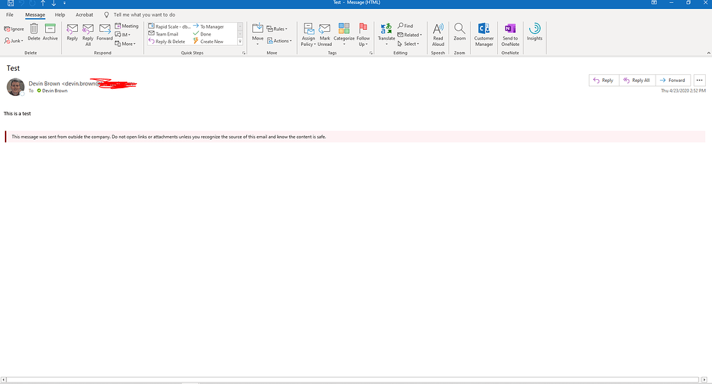 External Email disclaimer -Office 365 Exchange - Software ...