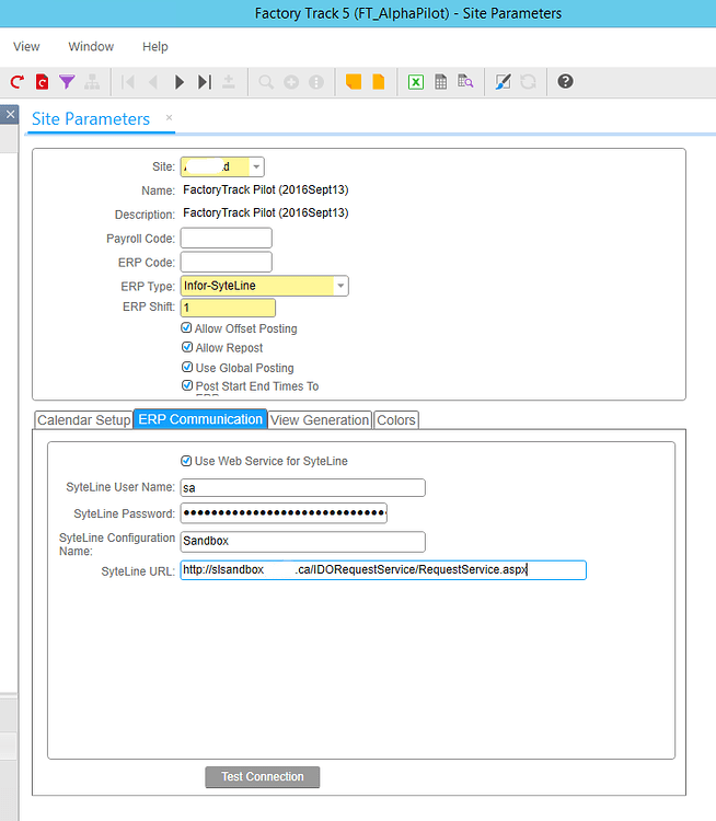 Error Link - between Infor Factory Track and Infor Syteline - Software ...