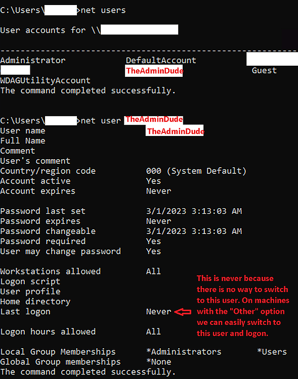 Windows 10/11 "Other" User missing - Software & Applications ...