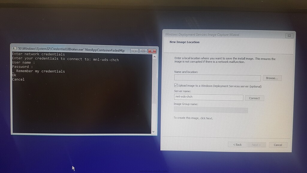 Unable to connect to WDS server to upload captured Win10 image - Software - Spiceworks Community