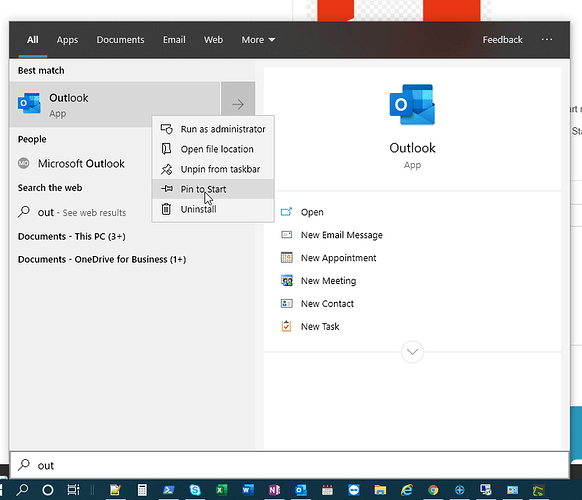 Colour of Outlook icon on taskbar - Software & Applications ...