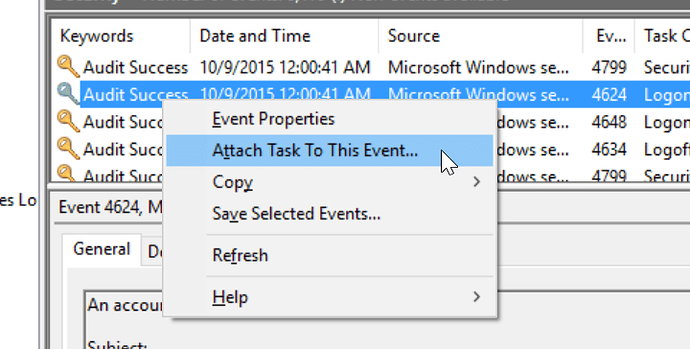 Run Powershell Script on Windows Event - Windows - Spiceworks Community