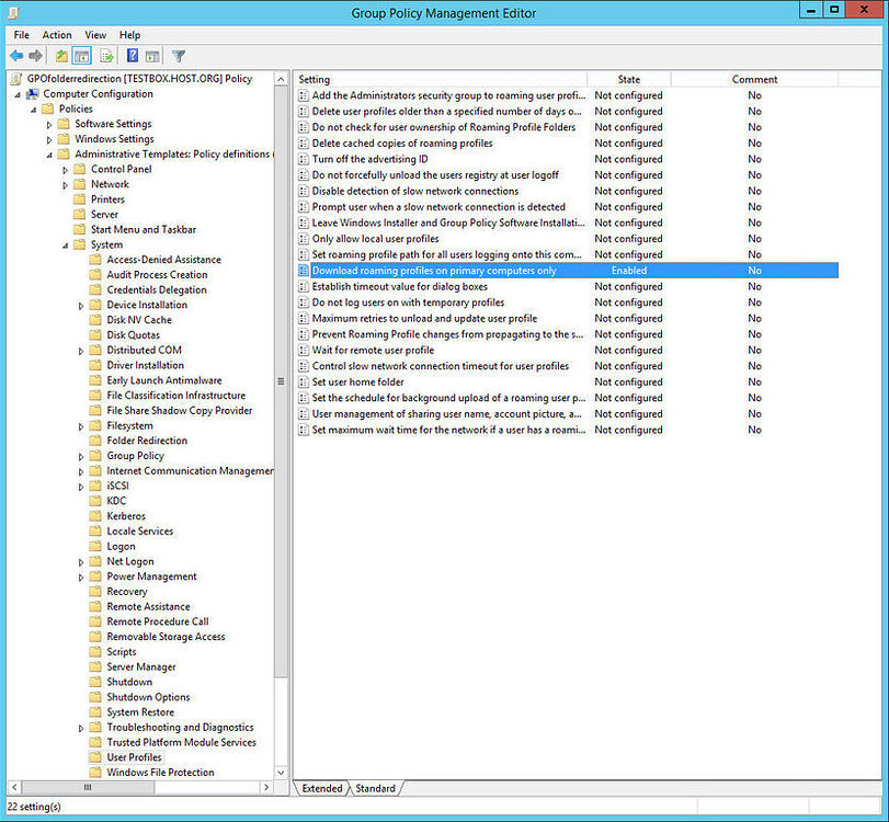 Setting Up Folder Redirection And Roaming User Profiles In A Windows 2012 R2 Domain Step By Step