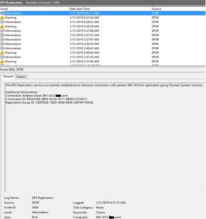 DFS Replication Paused for backup or restore Error - Software & Applications - Spiceworks Community