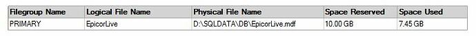 Increase SQL server database size - Databases - Spiceworks Community