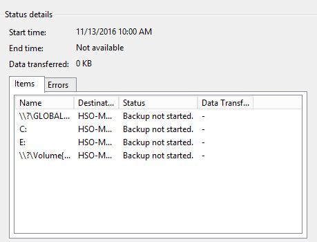 Windows Server Backup error - Data Storage, Backup & Recovery - Spiceworks Community