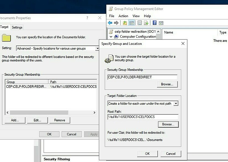 I inherited a Group Policy - Folder Redirect - Need help understanding it naviga - Windows ...