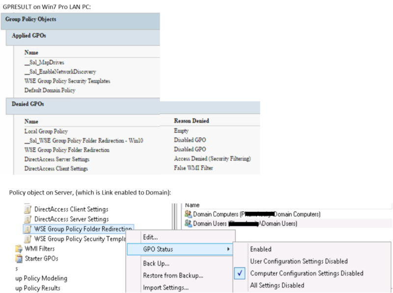 Server 2012 R2 With Essentials Folder Redirection Not Working Windows Spiceworks Community