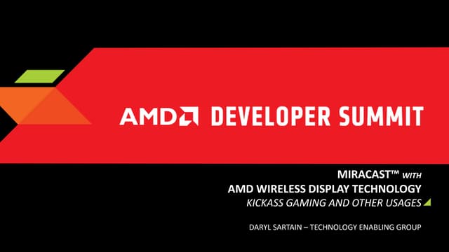 Do current AMD Ryzen 5/7 based systems support Wireless Display ...