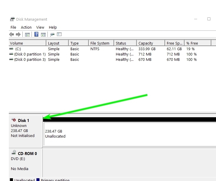 SSD drive in caddy not showing up in windows - Hardware & Infrastructure - Spiceworks Community