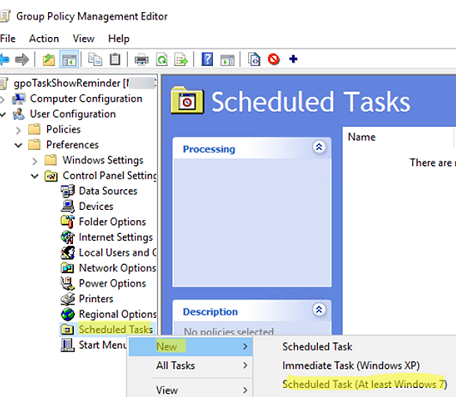 Can't "Run As" scheduled task via GPO - Windows - Spiceworks Community