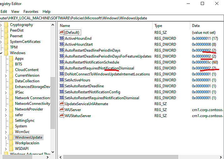 WSUS GPO - End User Notifications and Snooze - Software & Applications ...