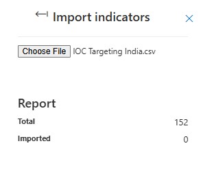 Attempting to import a bulk IOC CSV — the file is being read, but no ...