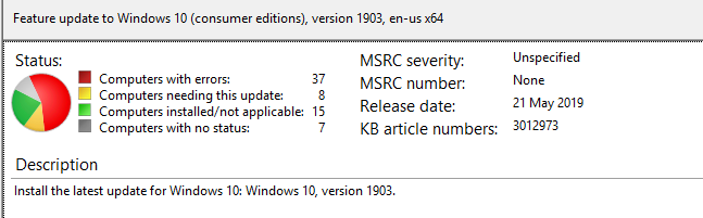 Windows 1903 - WSUS - Windows - Spiceworks Community