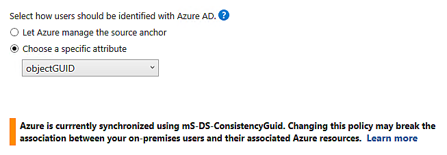 Azure AD Connect - mS-DS-ConsistencyGuid Error - Software ...