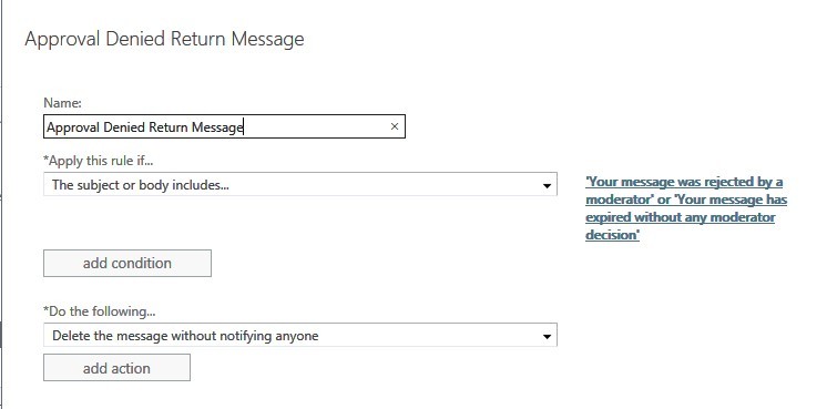 Reject emails without sending notice to sender - Software ...