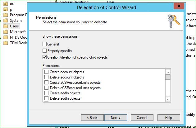 Non-domain Users to create security Groups - Software & Applications ...