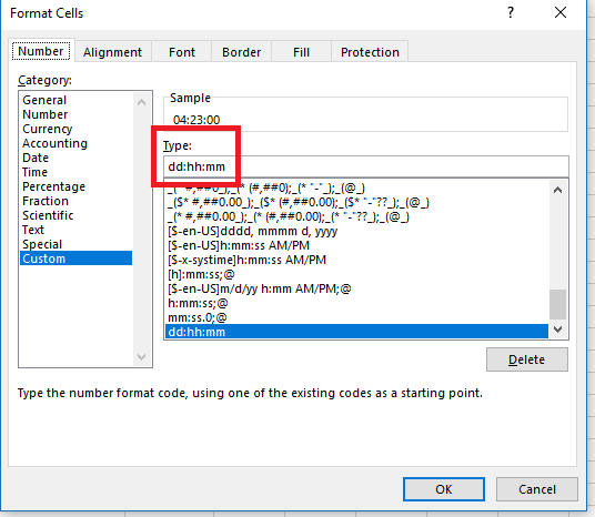 How do you convert HH:MM:SS to DD:HH:MM in Excel 2016? - Software ...
