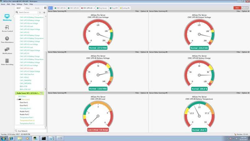 DataCenter (Monitoring of Sensors-Humidity, Temperature, Genset Fuel ...