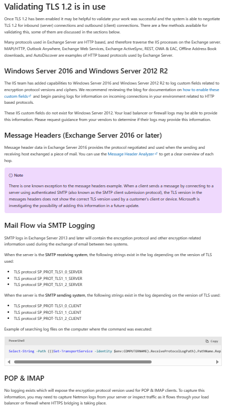 Which version of TLS used IMAP/POP - Software & Applications - Spiceworks Community