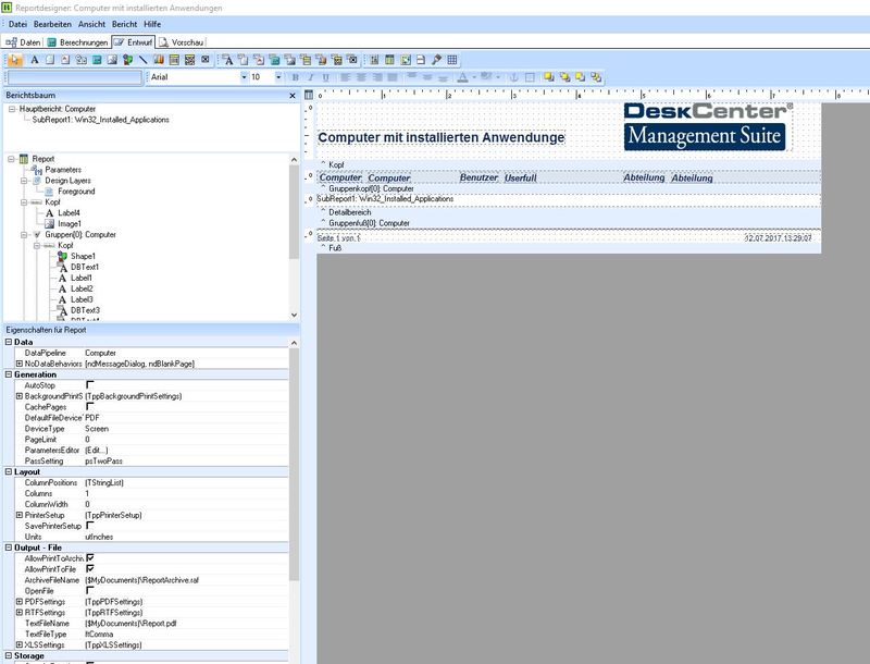 DeskCenter Management Studio - Reporting question - Databases - Spiceworks Community