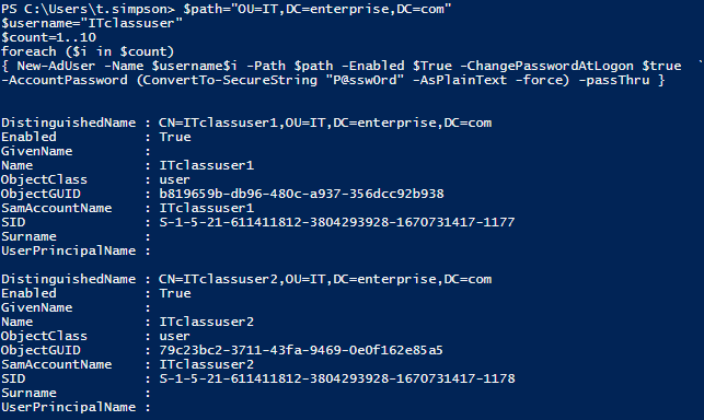 How To Create New Active Directory Users With Powershell Windows Spiceworks Community
