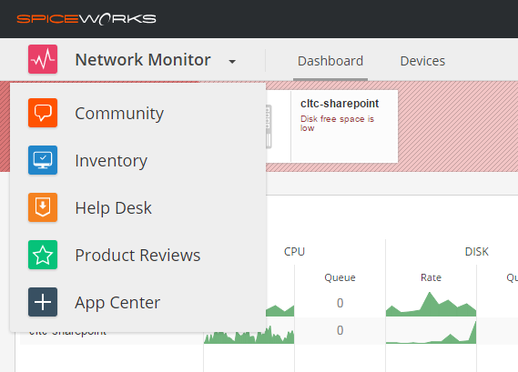Why is inventory listed as an item in network monitor? - Spiceworks Support - Spiceworks Community