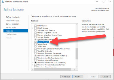 Enable System Insights in Windows Server 2019. - Software & Applications - Spiceworks Community