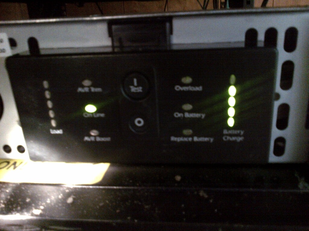 Just installed a APC UPS and it keeps beeping one constand tone ...