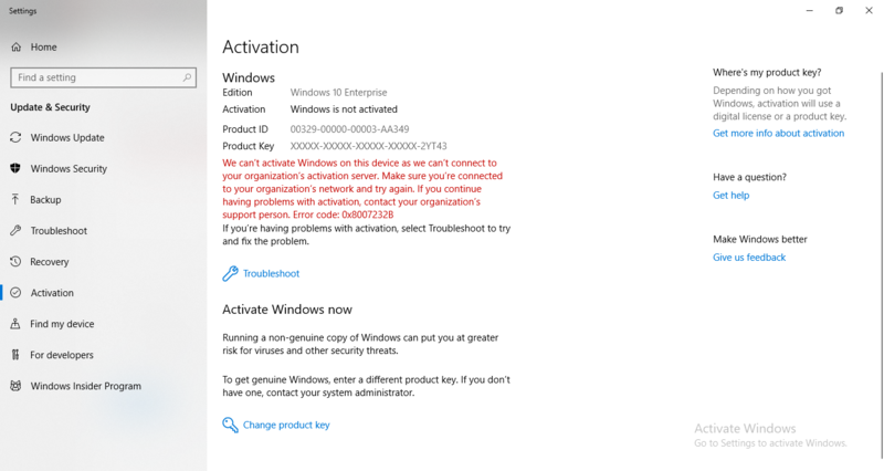 How do i activate my Windows 10 Enterprise - Software & Applications ...