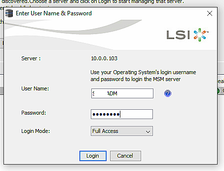 Megaraid Storage Manager spinning, UI not loading - Storage & SAN ...