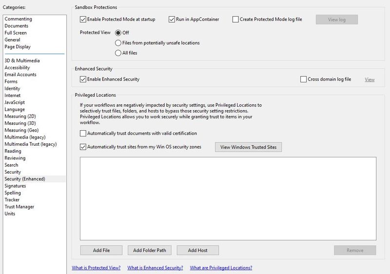 Adobe Reader Cannot Open Files From Unc Path With Protected Mode Enabled Software Spiceworks 