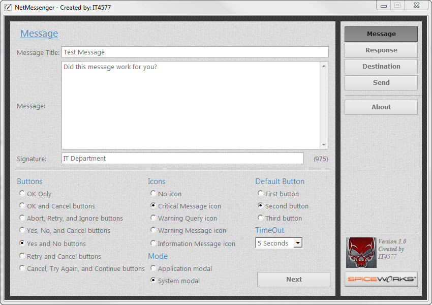 Network Messenger - HTA - Networking - Spiceworks Community