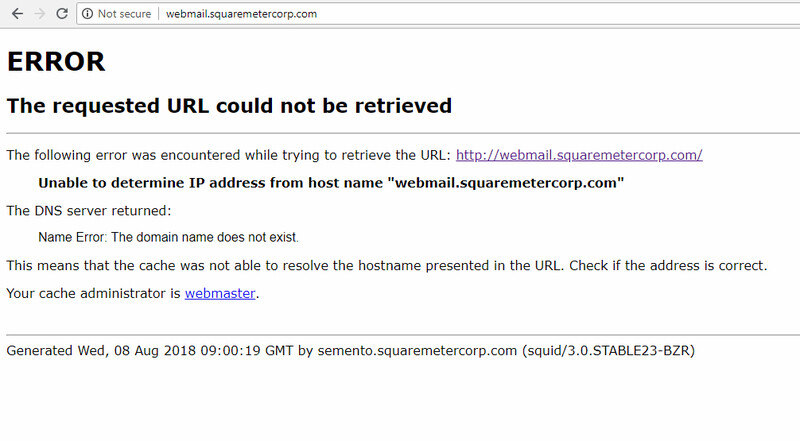 How To Access Webmail When Using Squid Proxy Networking Spiceworks