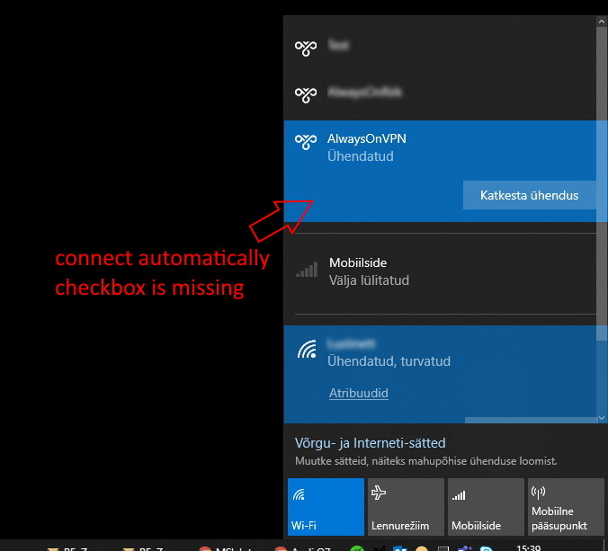 Windows 10 network missing "connect automatically" checkbox - Windows - Spiceworks Community