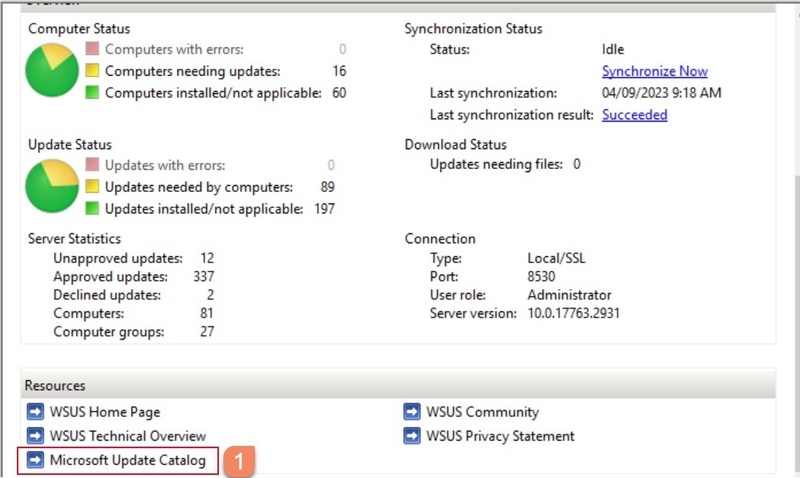 WSUS console unable to reach Windows Update Catalog - Software & Applications - Spiceworks Community