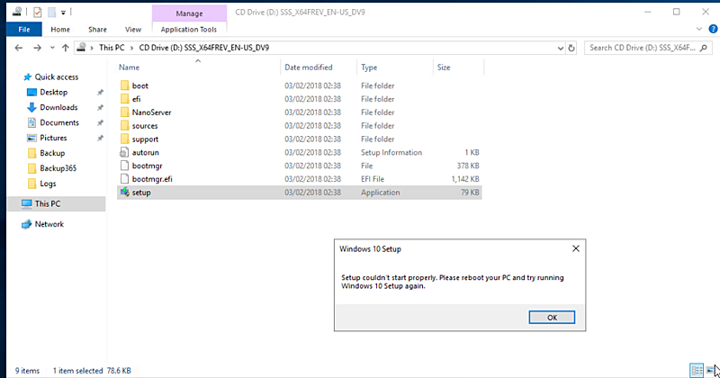 Windows Server In Place Upgrade Issues - Setup Couldn't Start Properly ...