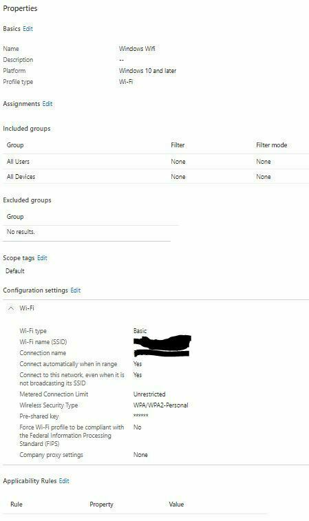 Intune Windows Wifi Configuration Profile - Windows - Spiceworks Community