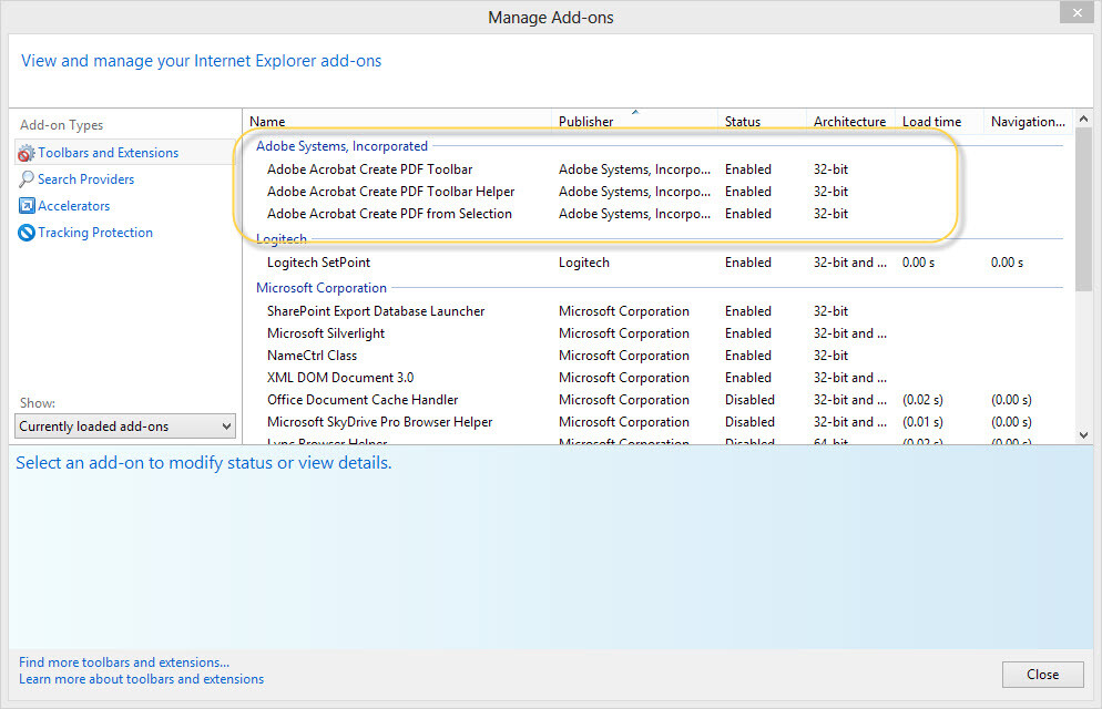 IE 10 and Adobe Convert-to-PDF taskbar - Windows - Spiceworks Community