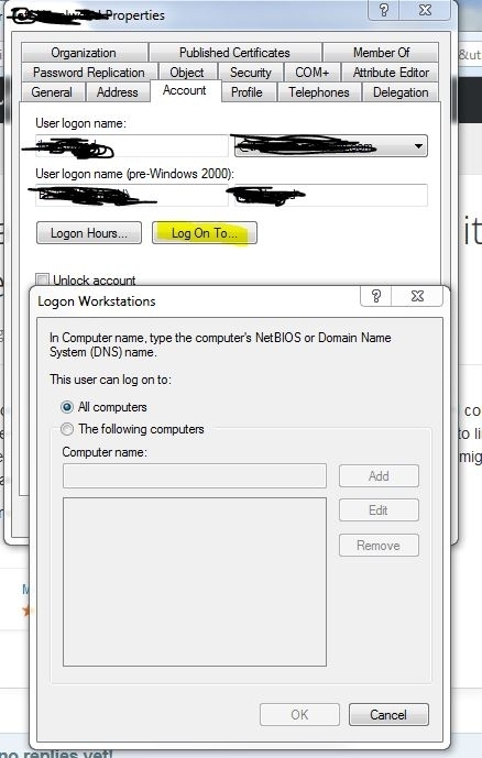 Limit a domain user account so it can only logon to specific servers? - Software & Applications ...