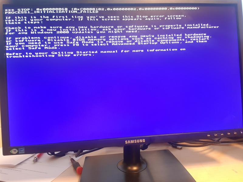 Bluescreen old Windows 2000 - Software & Applications - Spiceworks ...