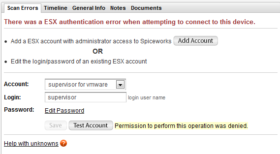 Scanning Vmware Esx Servers Spiceworks Support Spiceworks Community