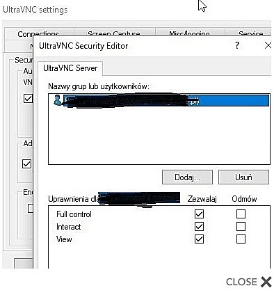 UltraVNC permission group - Software & Applications - Spiceworks Community
