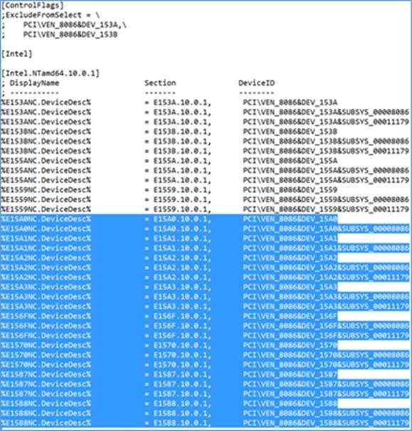 How to install an Intel 82579V Ethernet device on Windows Server 2016 ...